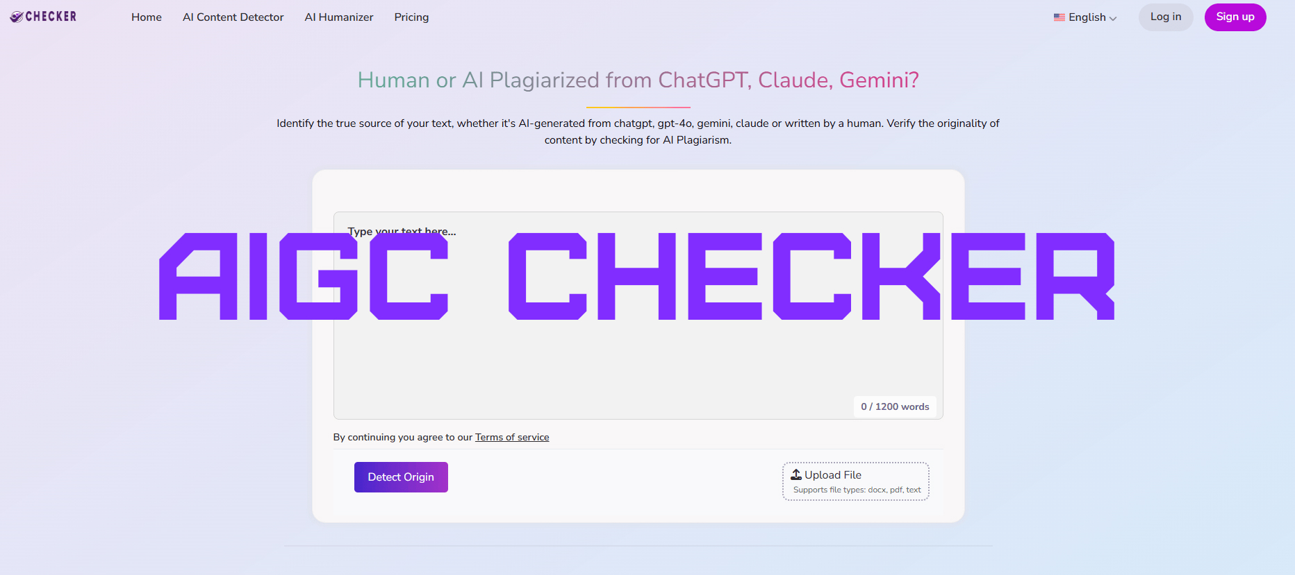 AI Content Detector – Free AI Checker for ChatGPT, GPT-4, DeepSeek, Claude & Gemini, Aigc Chec